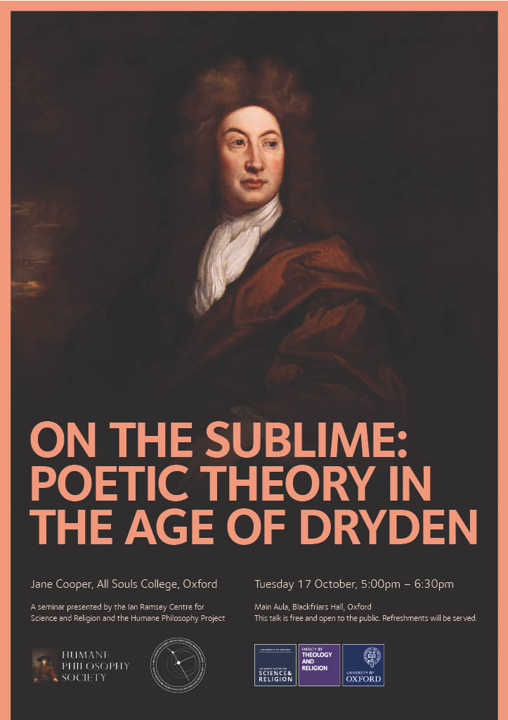 On the Sublime: Poetic Theory in the Age of Dryden | Faculty of ...